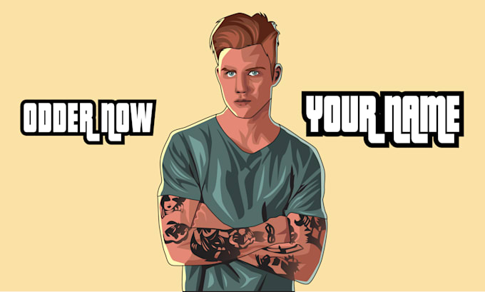 Design extremely cool gta vector art and free gta background by ...