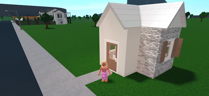 Cute blue 2k starter home by Creativelucyx | Fiverr