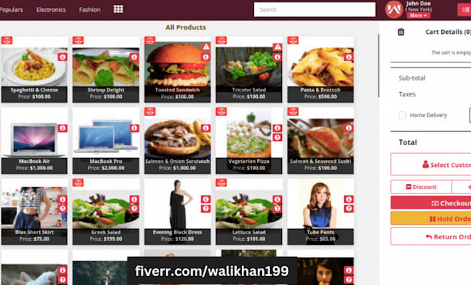 Create custom code pos ecommerce and inventory system by Walikhan199 ...
