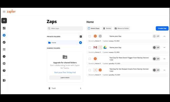 Do zapier zap integration in 1 hour zapier automation webhook api ...