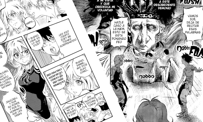 Draw a comic page, webcomic or illustration in ink by Jonath_prac | Fiverr