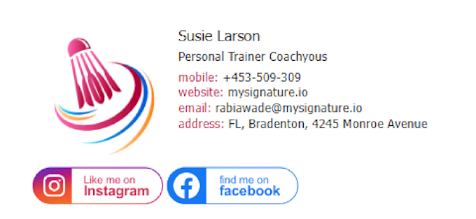 Create clickable company business card ,email signature by ...