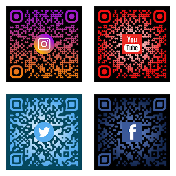 Design and create custom qr codes with logo by Yassin_habib | Fiverr