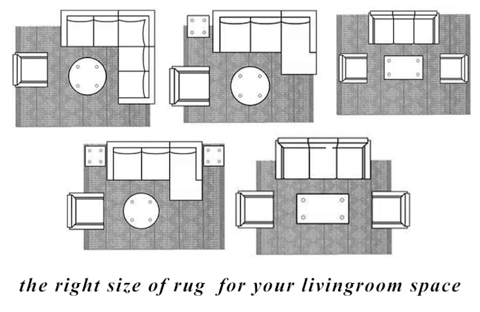 Create a professional 2d living room interior furniture layout for your ...
