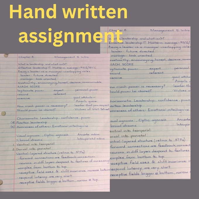 Handwritten any documents assignments and works accurately and quickly ...