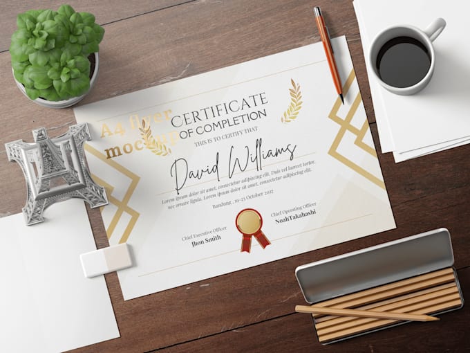 Design a diploma, professional certificate, award in 24 hour by Yass ...