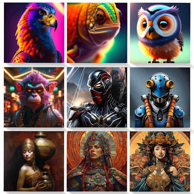 Do ai digital art graphics character comics by Bopordie | Fiverr