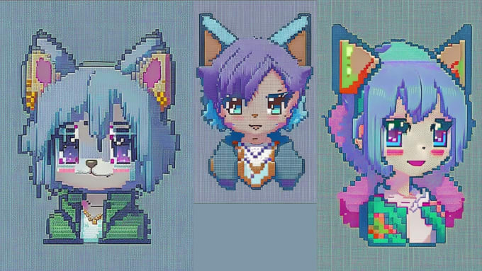Draw An Cute Pixil Art Of Your Favorite Cartoon Or Anime By Abdullahahmed87 Fiverr
