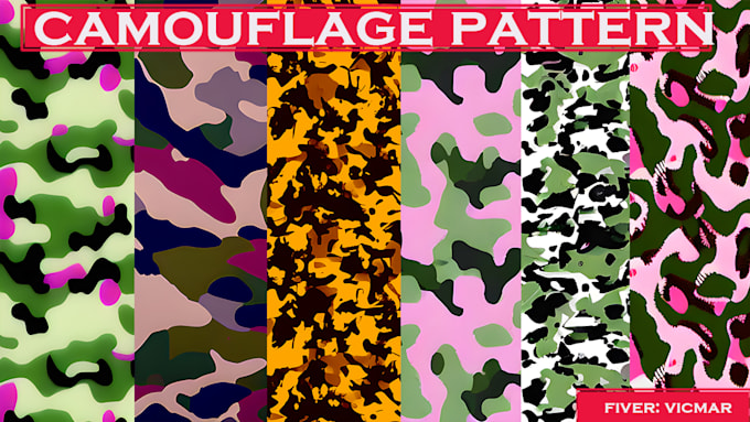 Design custom patterns for fabric and shirts, by Vicmar101 | Fiverr