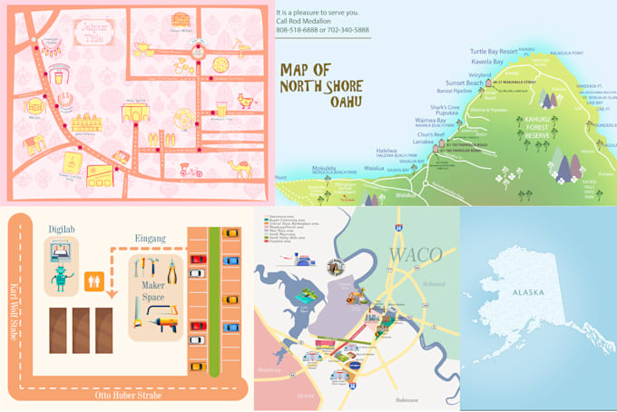 Design an amazing map for your event or game by Krishnanshushar | Fiverr