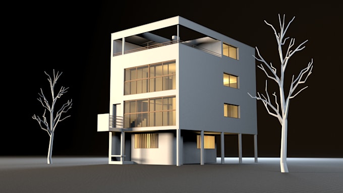 Create a maquette model render from your architecture project by ...