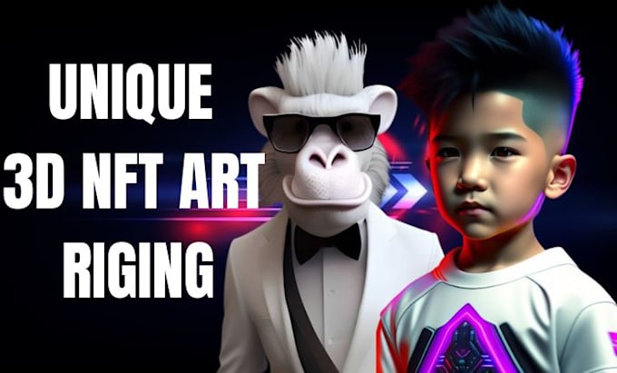 Do 3d nft art, 3d animation, 3d model, blender, 3d character modeling, 3d nft by Digitalgift546d ...