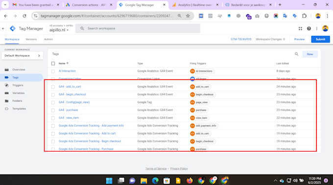 Setup google analytics, ga4 server side tracking, facboook conversion api by gtm by Salimkst78 ...
