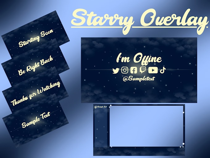 Create custom cozy matching overlays for your twitch stream by Drawing ...