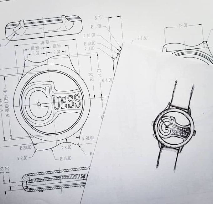 Draw technical line drawing, 2d drawing and product sketch by Mila ...