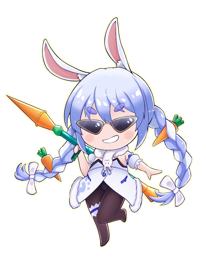 Draw chibi in anime style by Avix32 | Fiverr