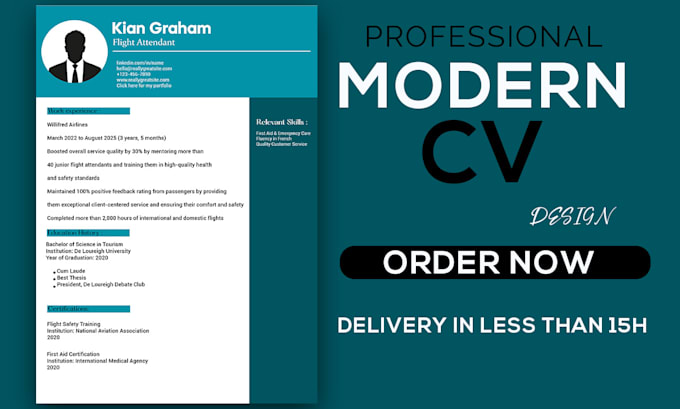 Write, design professional resume cv, cover letter, linkedin by Ryadgfx ...