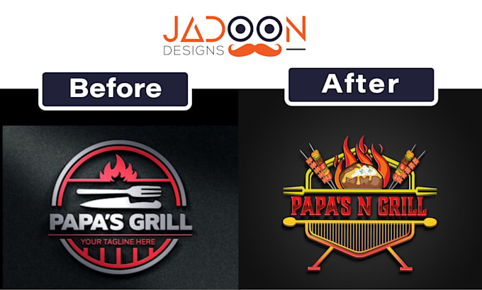 Edit update improve or redesign your logo by Jadoon_designs | Fiverr