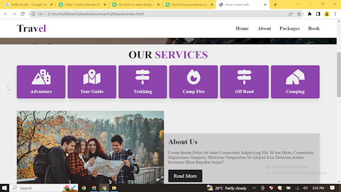 Creat A Responsive Web Design With Html Css Javscript By Ue6d29b7a0857 Fiverr