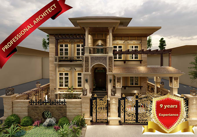 Do architectural sketchup 3d modeling and lumion rendering by Danial_khyzer | Fiverr