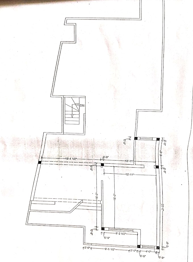 Convert hand sketch drawings into cad drawings by Usama1407 | Fiverr