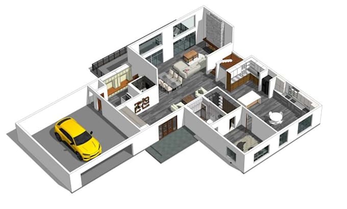 Make 2d And 3d Model Do Architectural Design By Taniamalik7 Fiverr