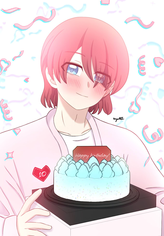 Draw oc fanart in my own anime shoujo manga webtoon style by Suzurei ...