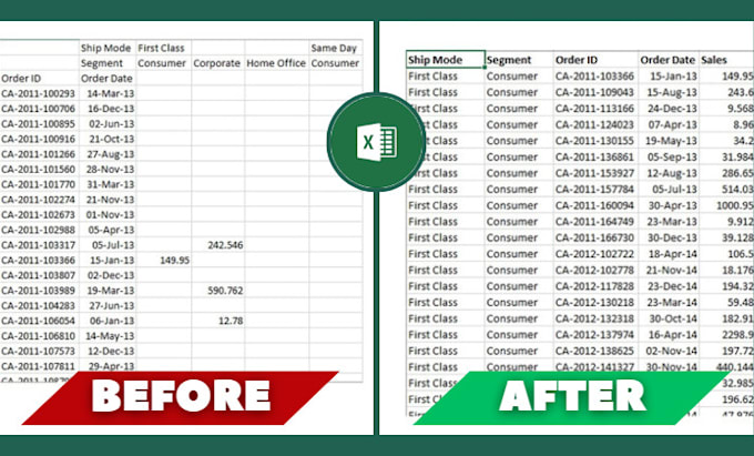Clean, organize and merge excel or csv data by Rutavo2 | Fiverr