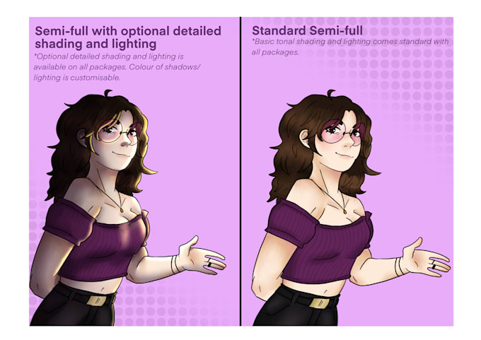 Draw colored headshots to semi full body for your pfp, icon, oc or ...