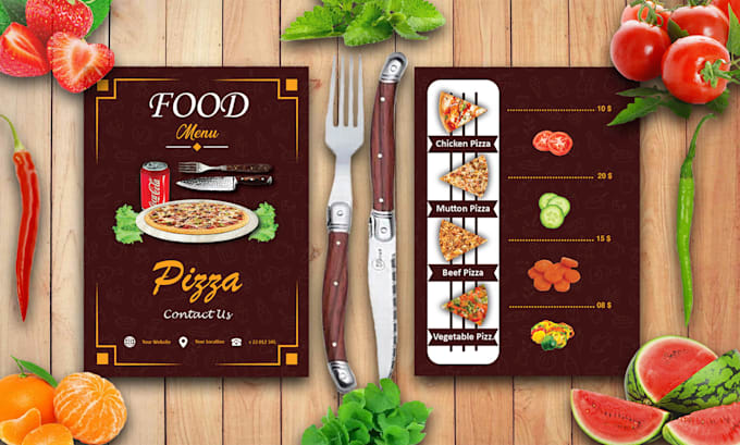 Create a unique food menu design for your restaurants by Saeq1988 | Fiverr