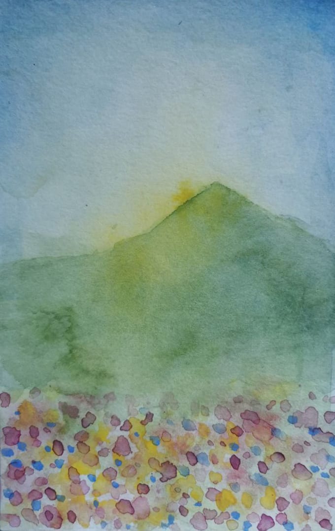 Paint watercolour reverse colouring book illustrations by Yagadhampir ...