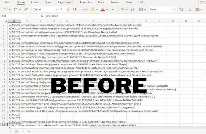 Do excel data cleaning, formatting, scraping, merge by Sukantopramanik | Fiverr