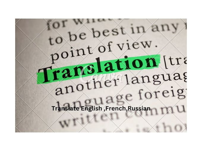 Translate into english, french or russian by Mirnaseer786 | Fiverr