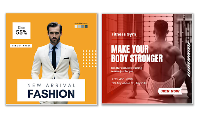 Create captivating social media posters, banners, and ads using canva ...