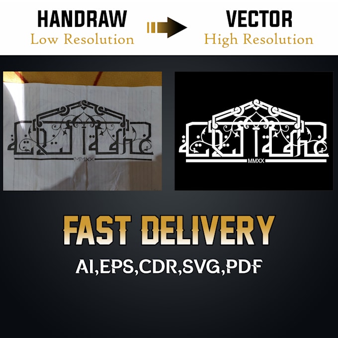 Do vector tracing, vectorize image, vector and repair logo to cdr, svg ...