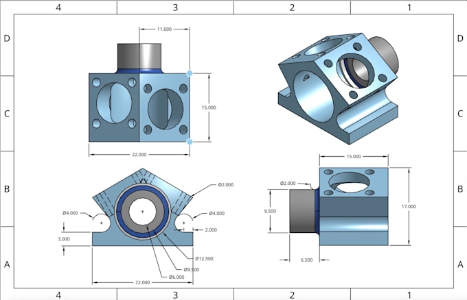 3d model parts and assemblies for classes and personal projects by Design_3_d | Fiverr