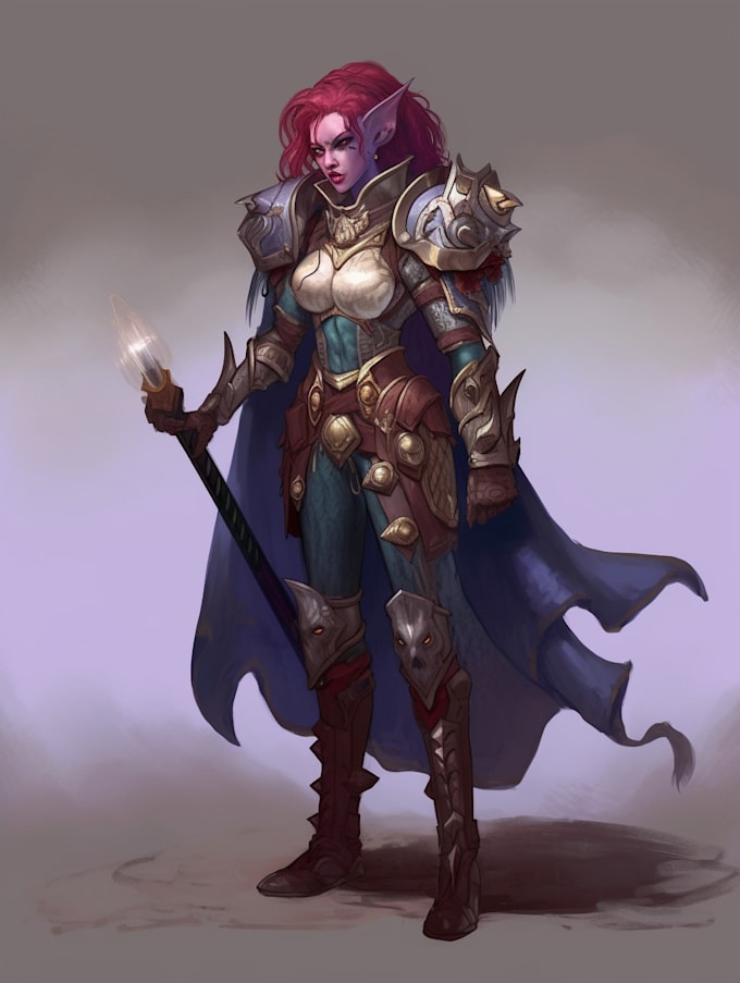 Design realistic fantasy dnd game character illustration by ...