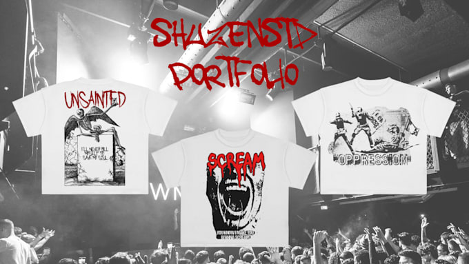 Unique custom graphic tees for your clothing brand by Shuzenstd | Fiverr