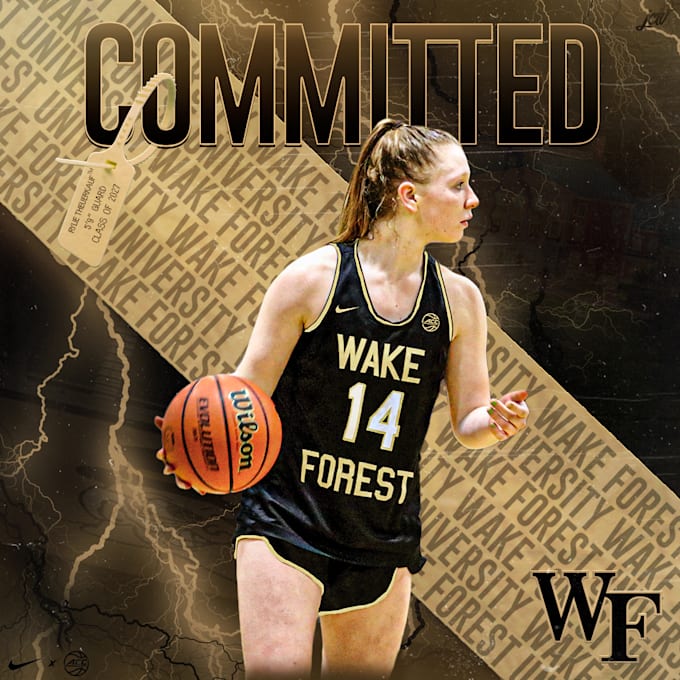 Create a sports graphic for your college commitment or event by ...