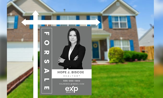 Do your modern, eye catching real estate sign design by Apixeler217 ...