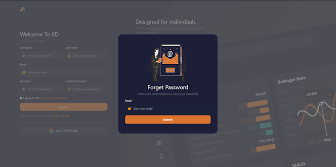 Professionally create login forms sign up form and web pages by ...