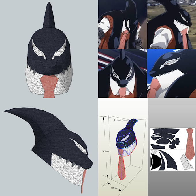 Design an easy 3d pepakura model for papercraft or eva foam by Haris_yp ...