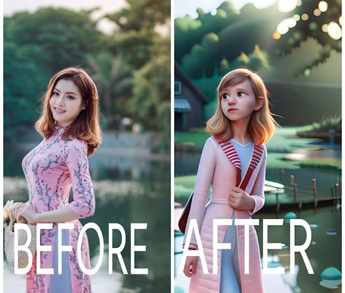 Turn your photo into an amazing 3d art by Atz_mughal | Fiverr