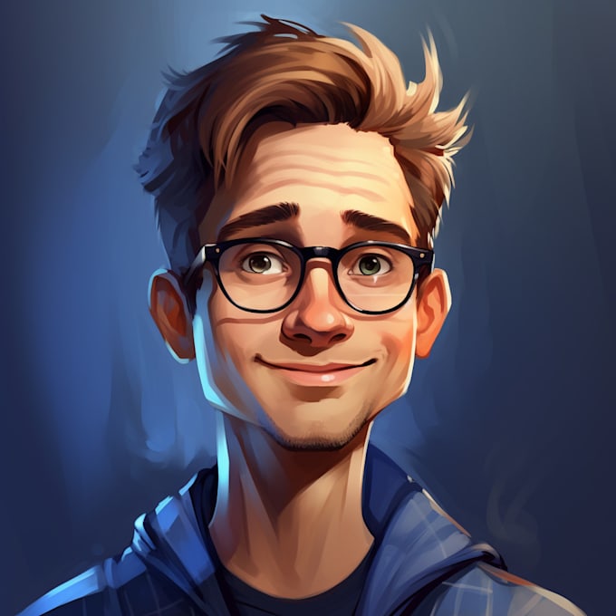 Draw a cool avatar, cartoon, caricature of your photo by Claapsopotamus ...