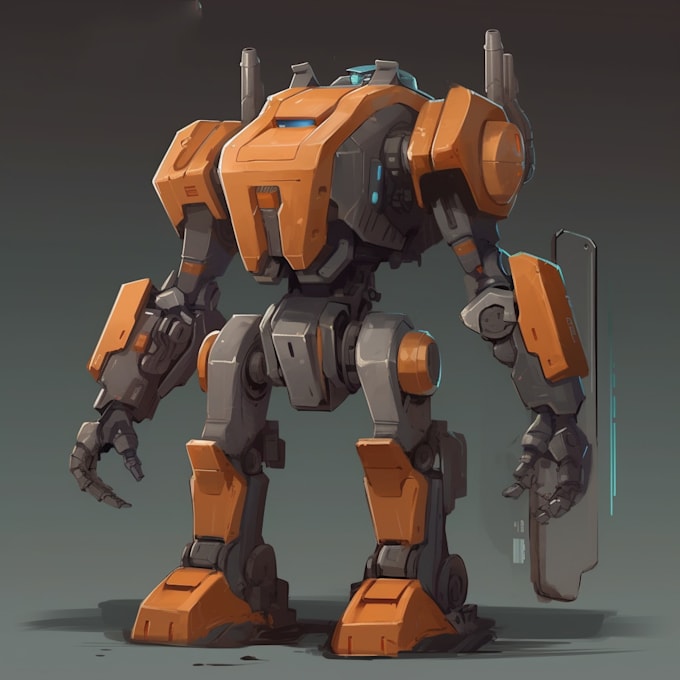 Draw gundam mecha robot transformer head illustration by Mago6723 | Fiverr