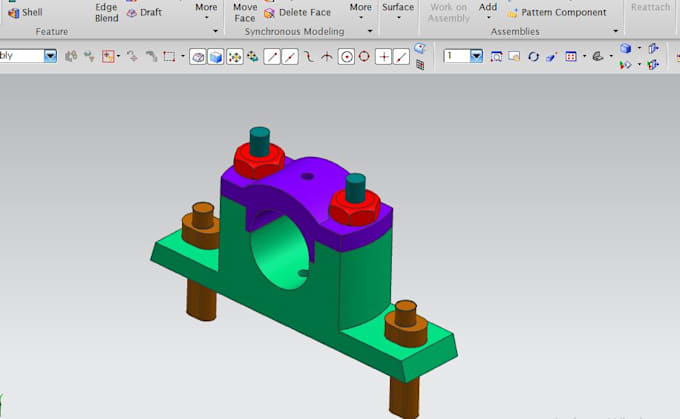 Do part modelling, assembly and drafting in unigraphics nx catia with ...
