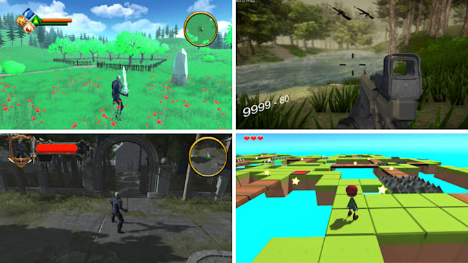 Develop 2d and 3d game for mobile and pc in unity game development by ...