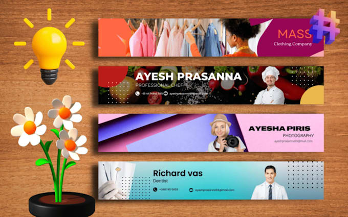 Make a professional linkedin background banner by Ddk_coloer_lab | Fiverr