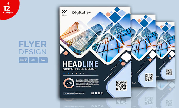 Create digital and print flyer just in 8 hours by Zee_designer77 | Fiverr