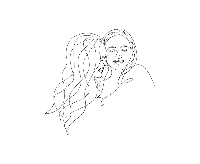 Create amazing one line art, single line art illustration within 2 ...